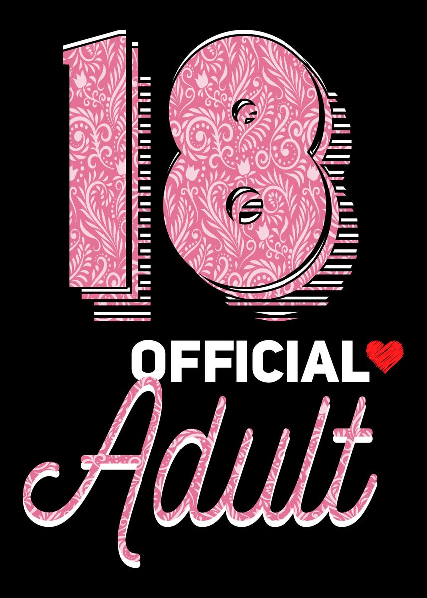 '18 year gift' Poster by Stefanie Herrmann | Displate