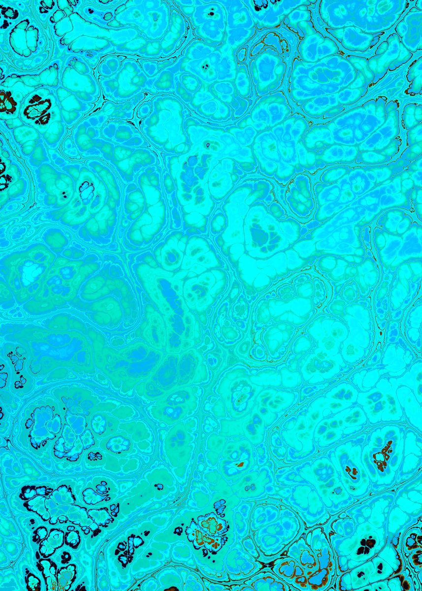 'Turquoise Gem Texture 02' Poster by Aloke Design | Displate