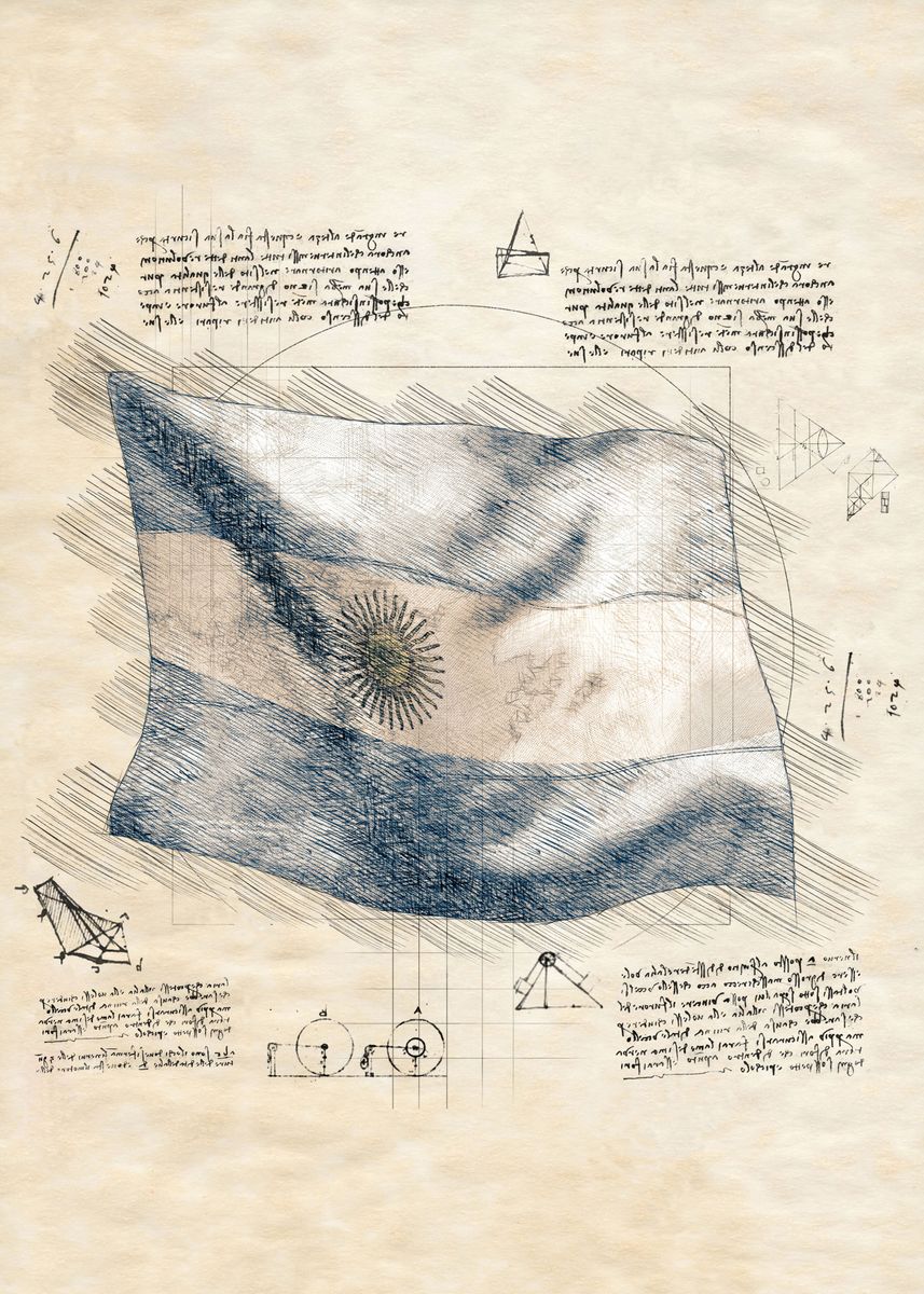 'ARGENTINA 02' Poster, picture, metal print, paint by Atomic Chinook ...