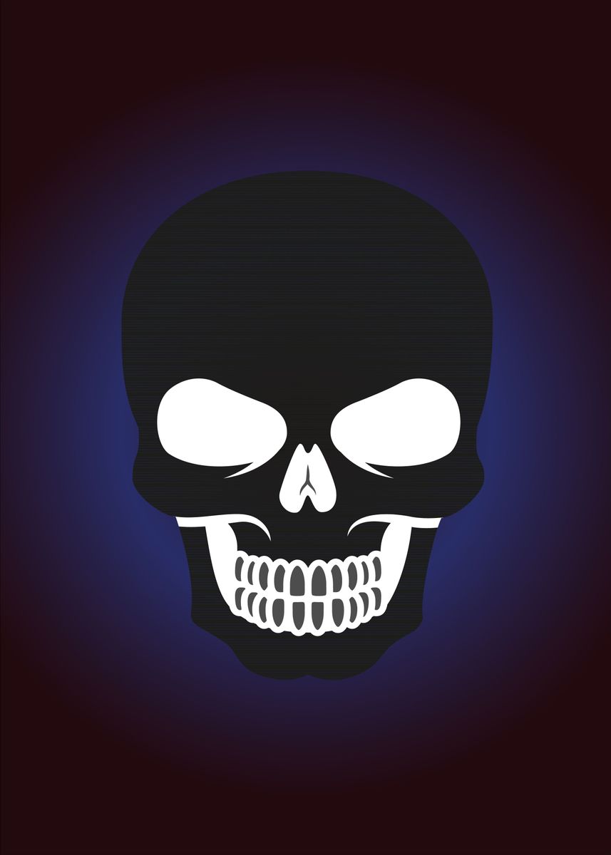 'Skull Famous Face' Poster by Taffy | Displate