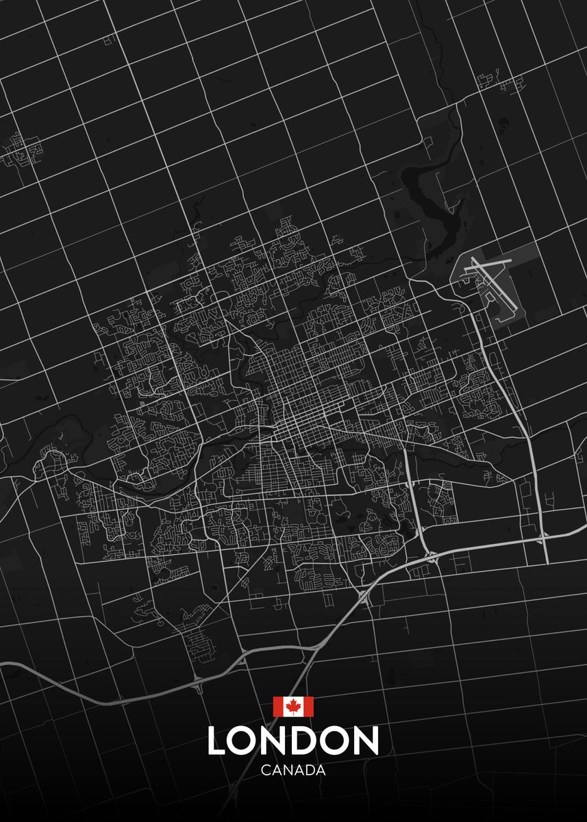 'London CA' Poster, picture, metal print, paint by IMR Designs | Displate