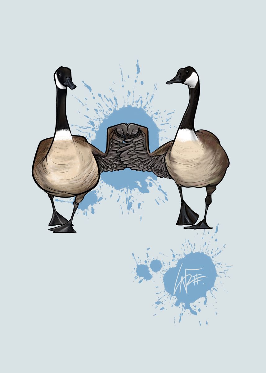 'Goose Bumps' Poster by John LaFree | Displate