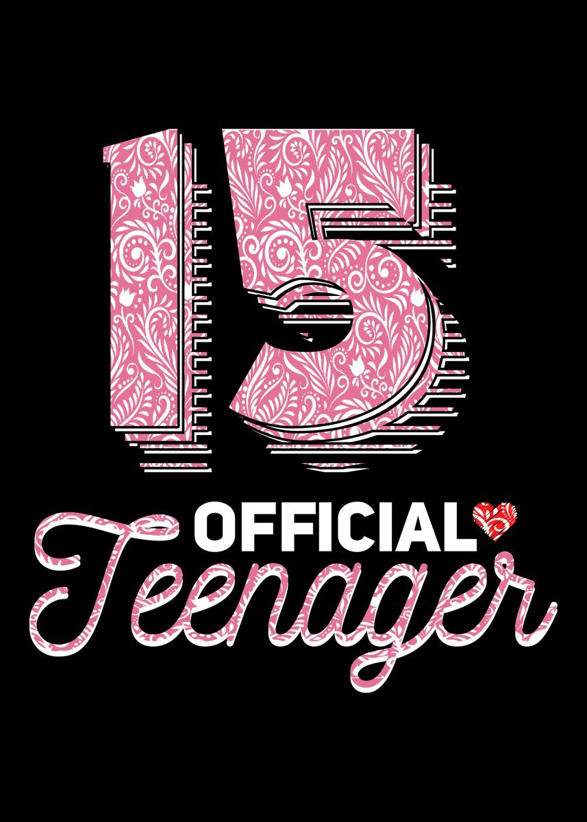 '15 Year gift' Poster, picture, metal print, paint by Stefanie Herrmann ...