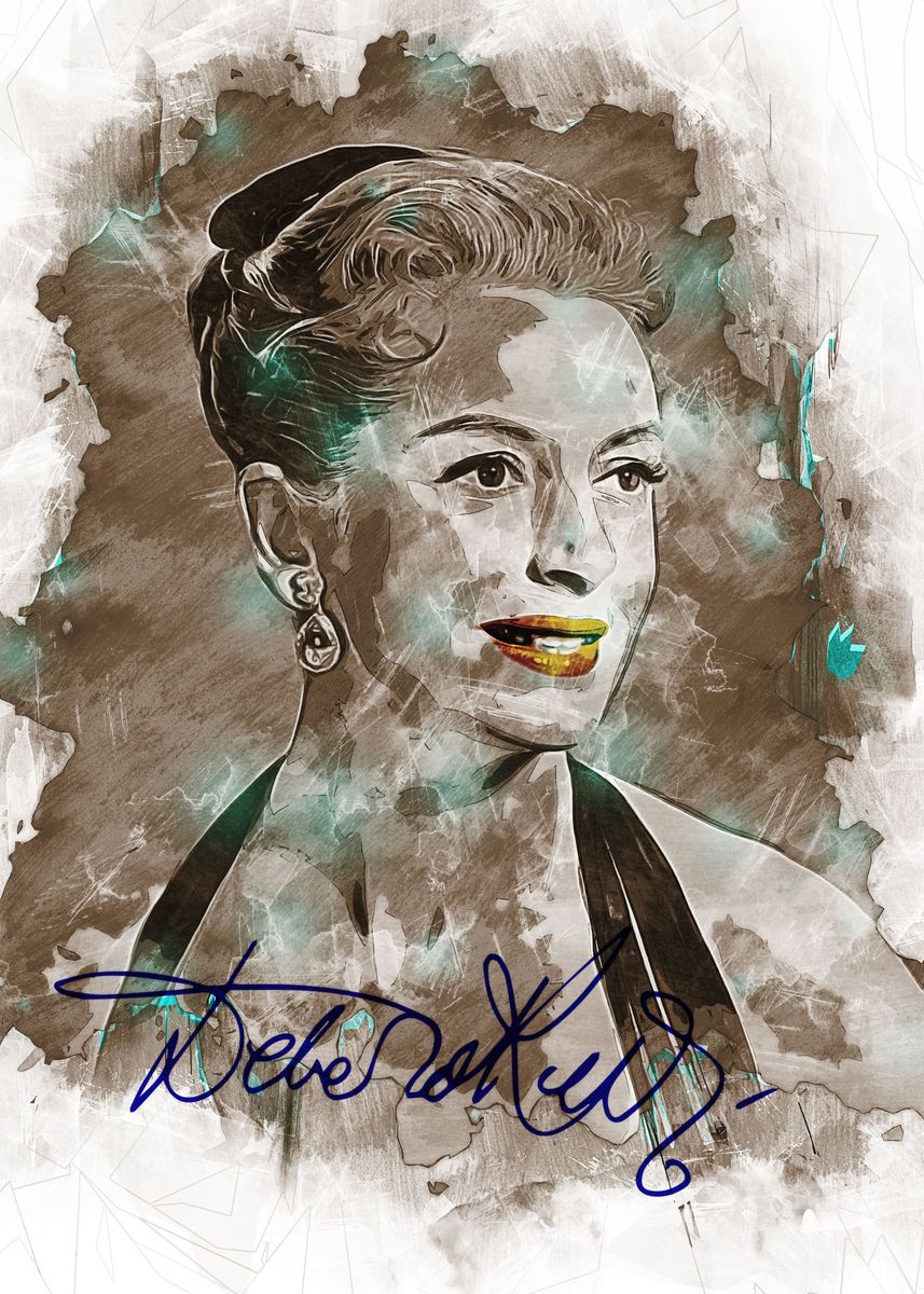 'Deborah Kerr' Poster, picture, metal print, paint by Petra ...
