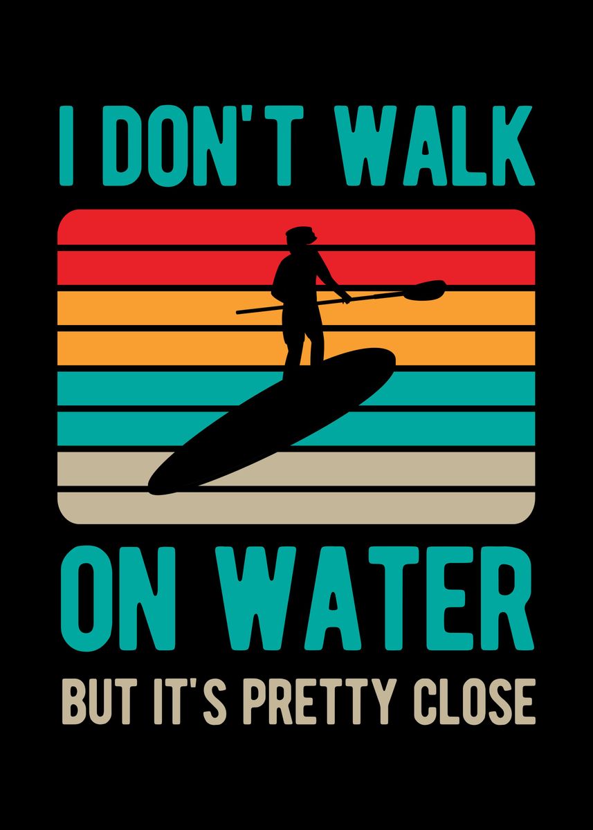 'Funny Paddle Board' Poster by Visualz | Displate