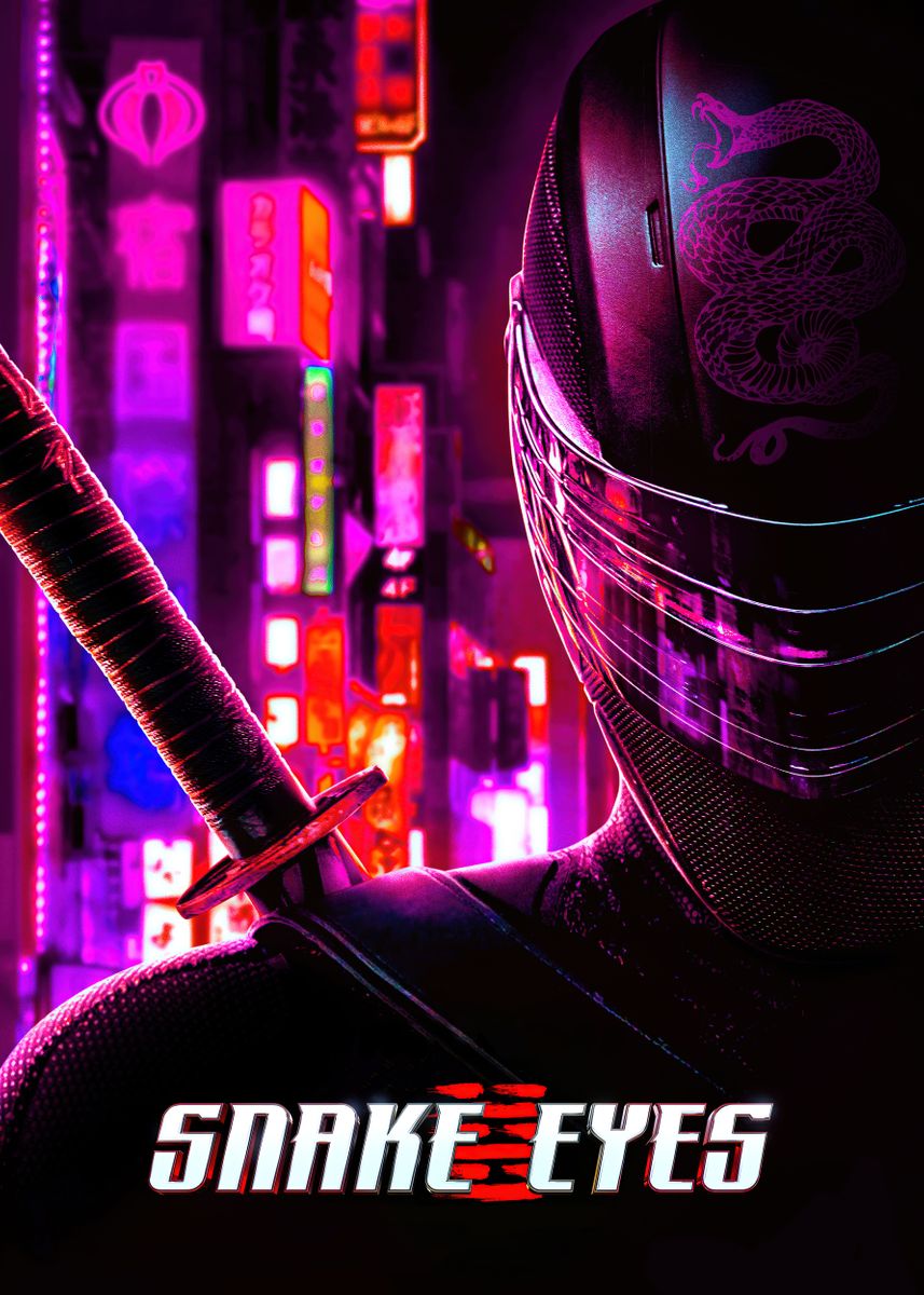 'Snake Eyes' Poster, picture, metal print, paint by SyanArt | Displate