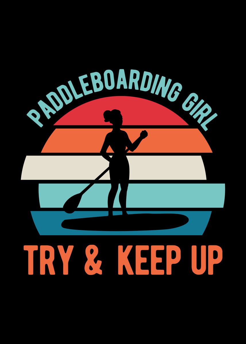 'Funny Paddle Board' Poster by Visualz | Displate