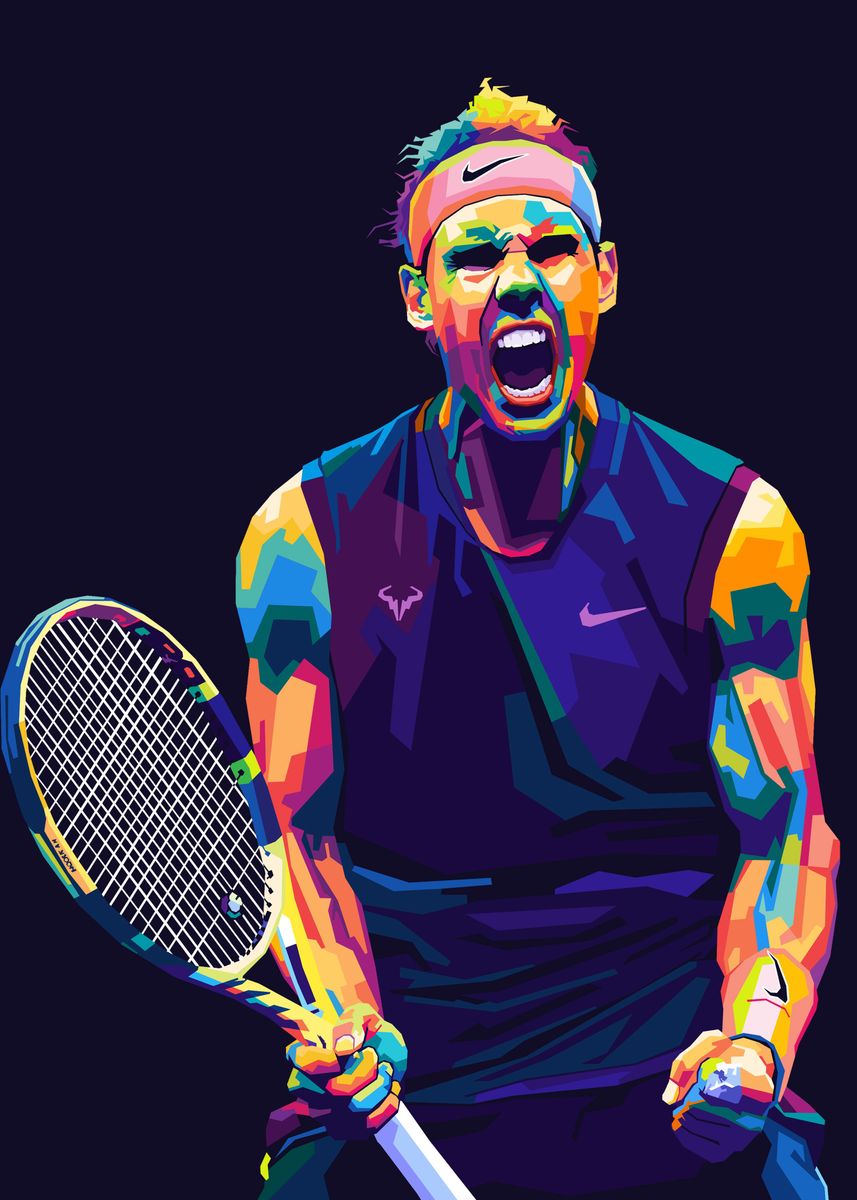 'Rafa Wpap Pop Art' Poster, picture, metal print, paint by Siksis Art ...