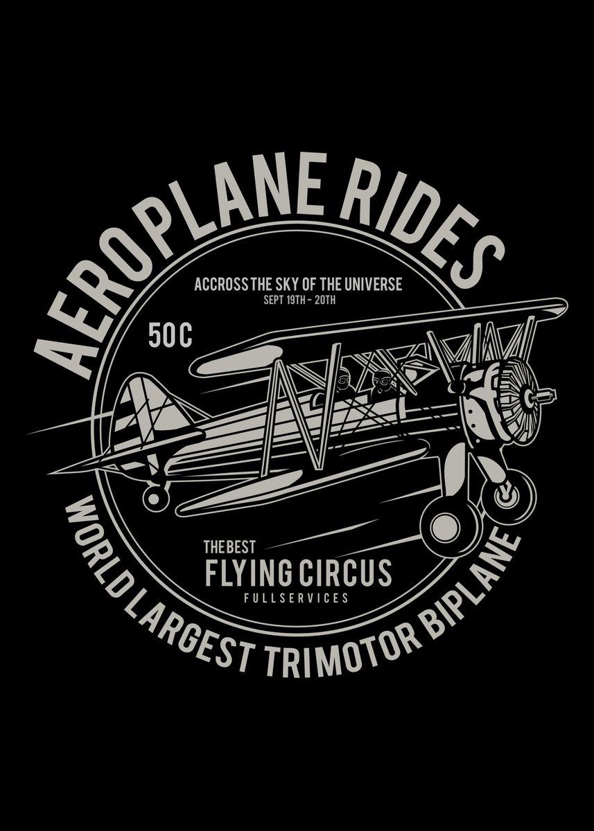 'Aeroplane Rides' Poster by thetshirtshop2020 | Displate