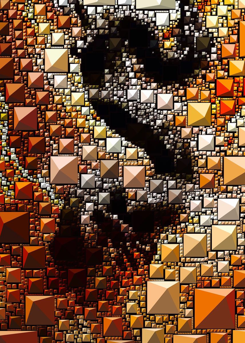 'Abstract Blocks 11' Poster by 1x Merch | Displate