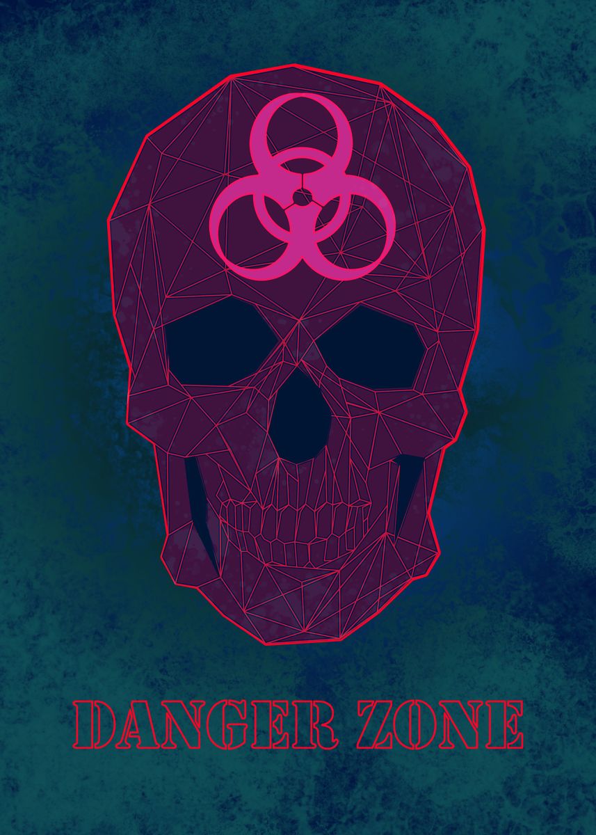 'danger zone' Poster, picture, metal print, paint by zador cisneros ...