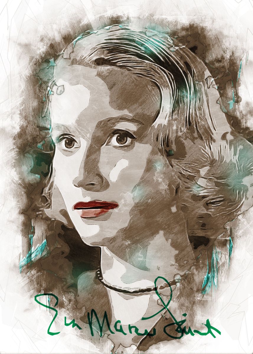 'Eva Marie Saint' Poster, picture, metal print, paint by Petra ...
