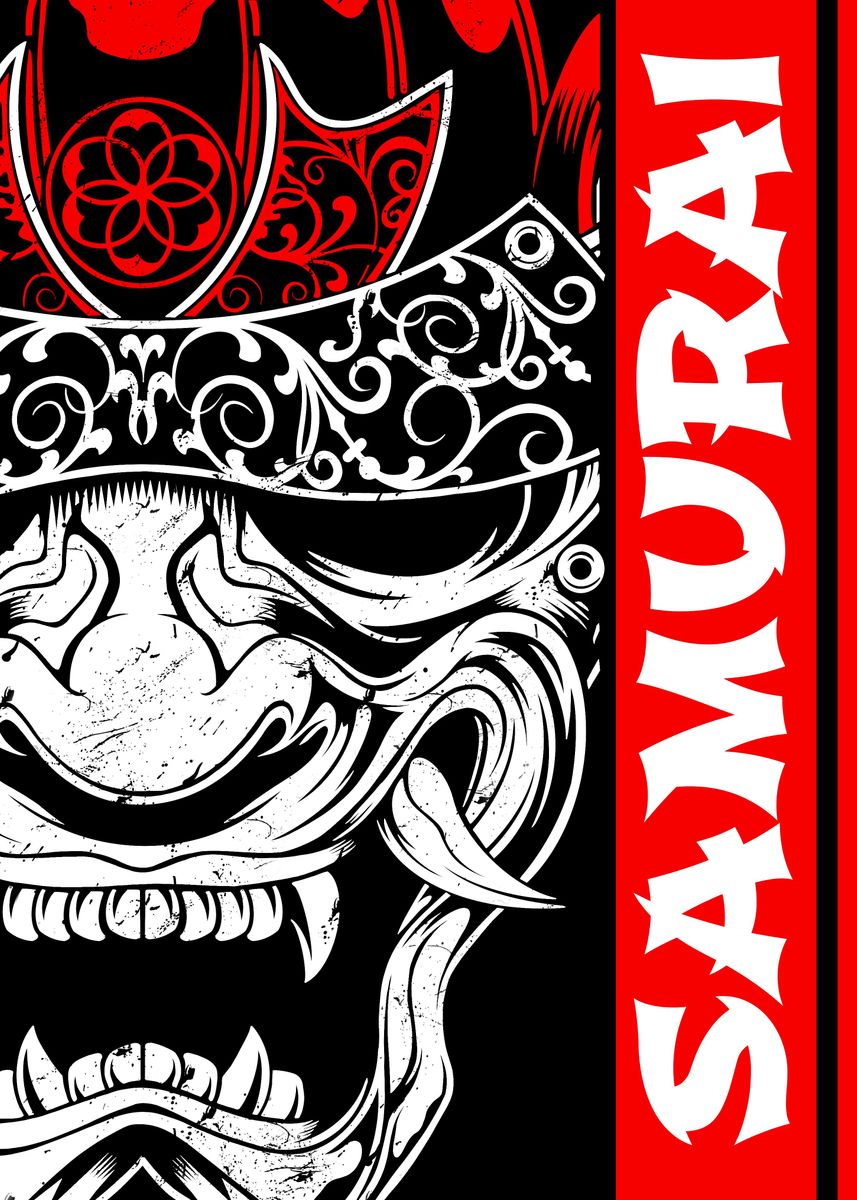 'Japanese samurai' Poster, picture, metal print, paint by Mild pic ...