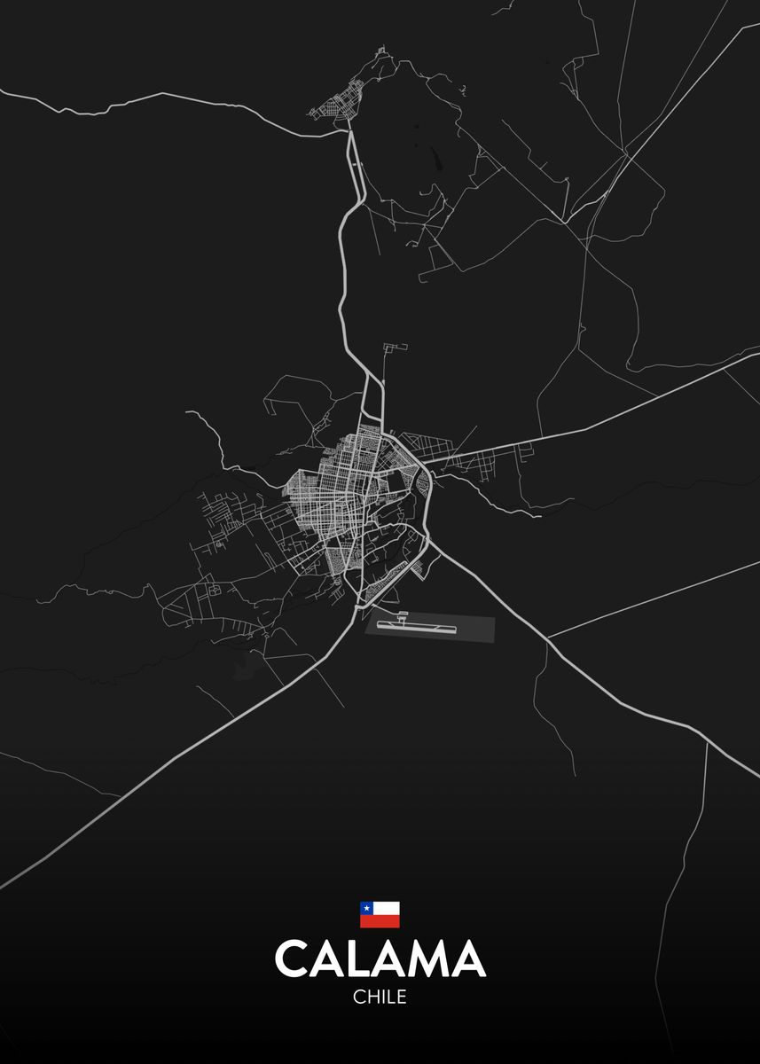 'Calama CL' Poster, picture, metal print, paint by IMR Designs | Displate