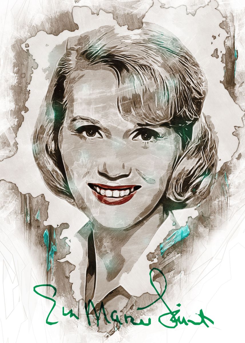 'Eva Marie Saint' Poster, picture, metal print, paint by Petra ...