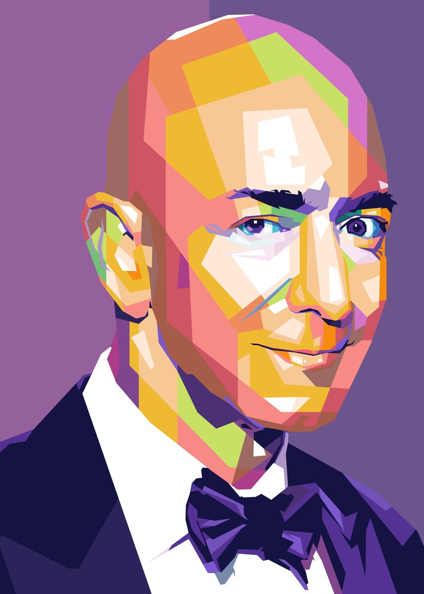 'Jeff Bezos' Poster by Sherlock Wijaya | Displate