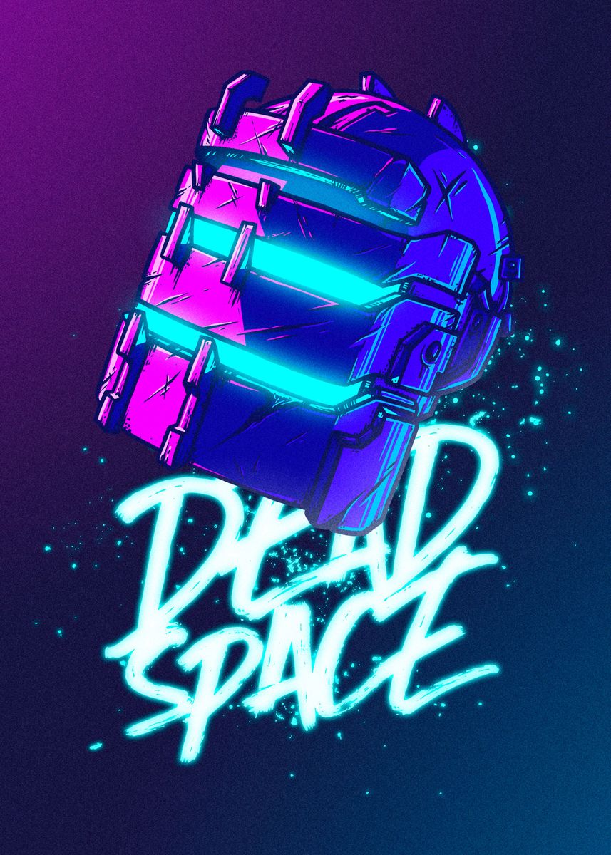 'Dead Space 80s' Poster, picture, metal print, paint by Simas Buivydas ...