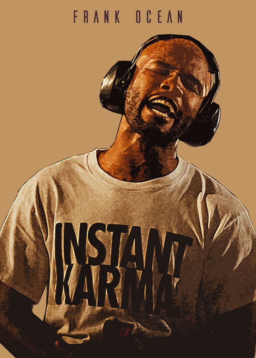 'FRANK OCEAN RAPPER' Poster by Daisuke Miftah | Displate