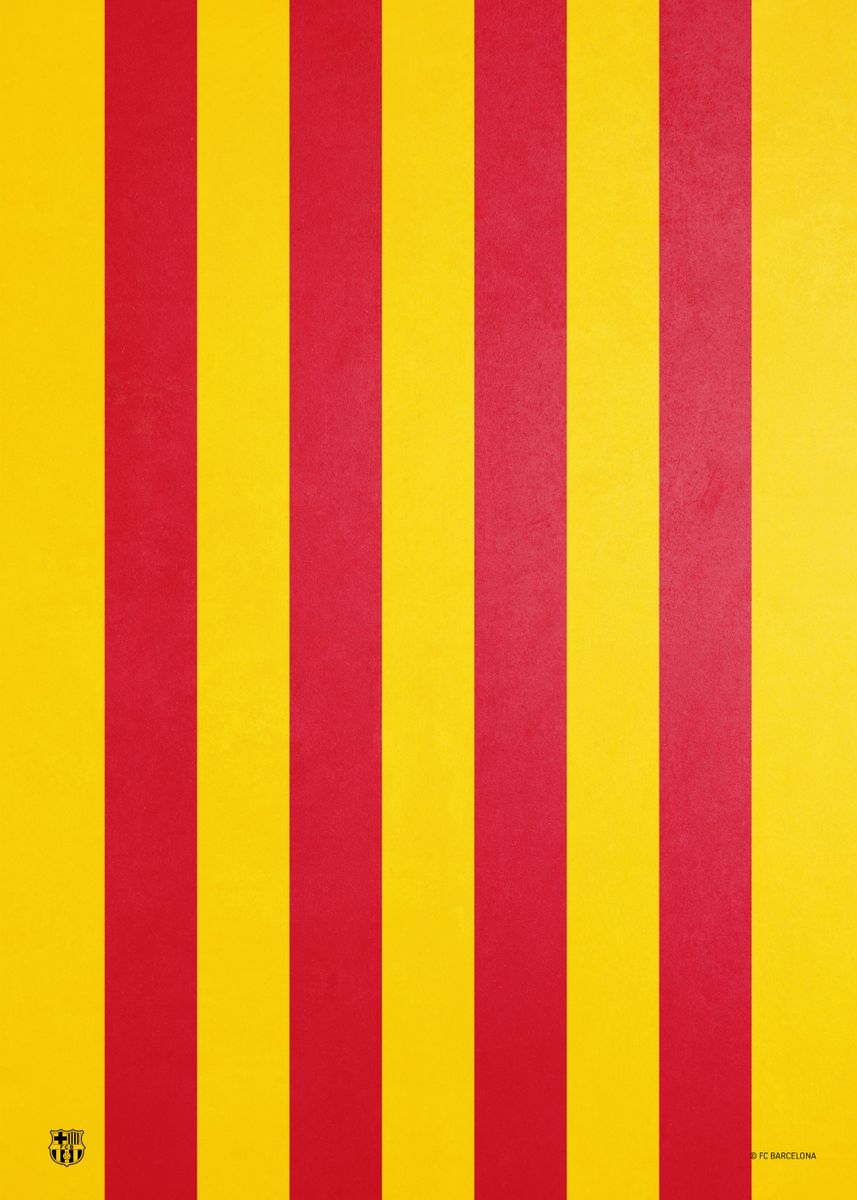 'Barca Colors Catalonian' Poster, picture, metal print, paint by Barça ...