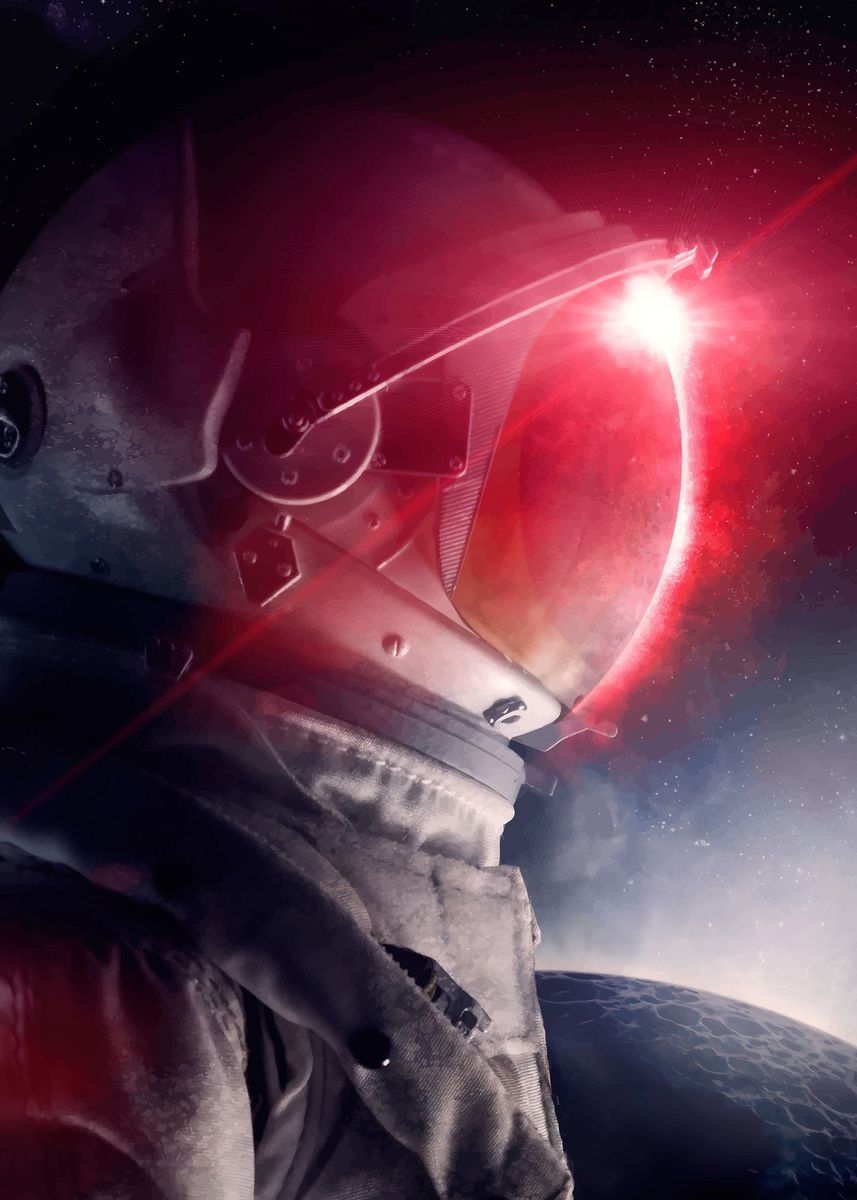 'Space 45' Poster, picture, metal print, paint by Sioux Islean | Displate