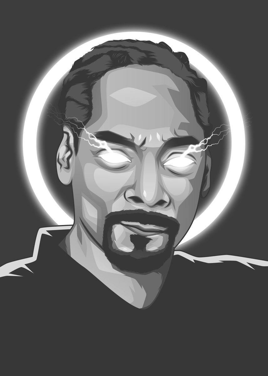 'Snoop Dogg Light' Poster by Colorize Studio | Displate
