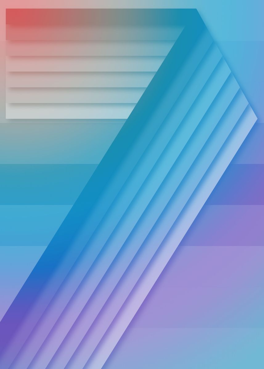 'Number 7' Poster by Kathrin McCain | Displate