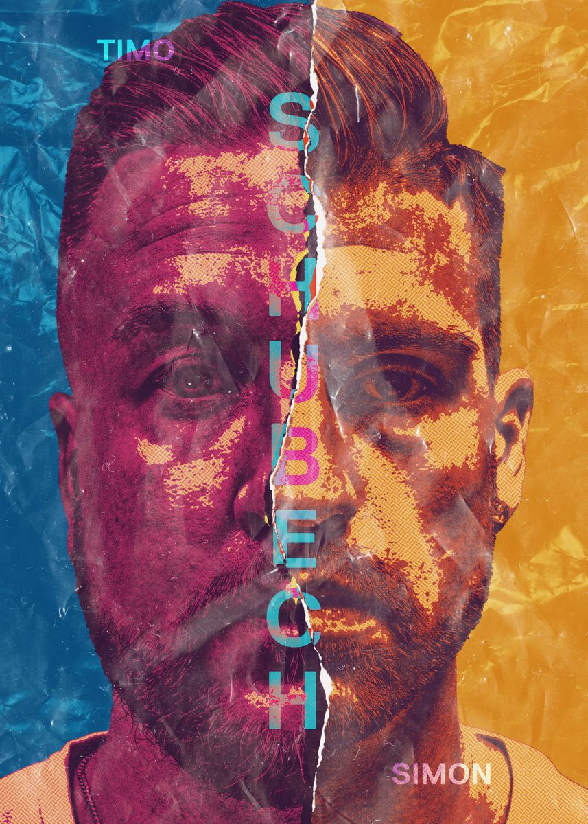 'Timo X Simon Tisi Schubech' Poster, picture, metal print, paint by ...