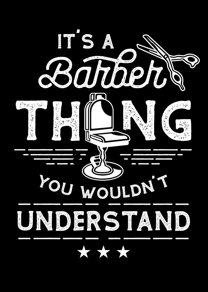 'Barber Thing' Poster by dr3designs | Displate