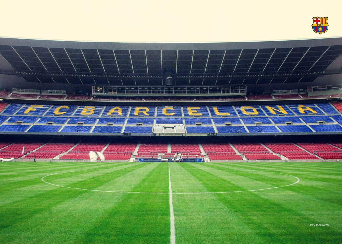 'FCB Stands Front' Poster by Barça | Displate