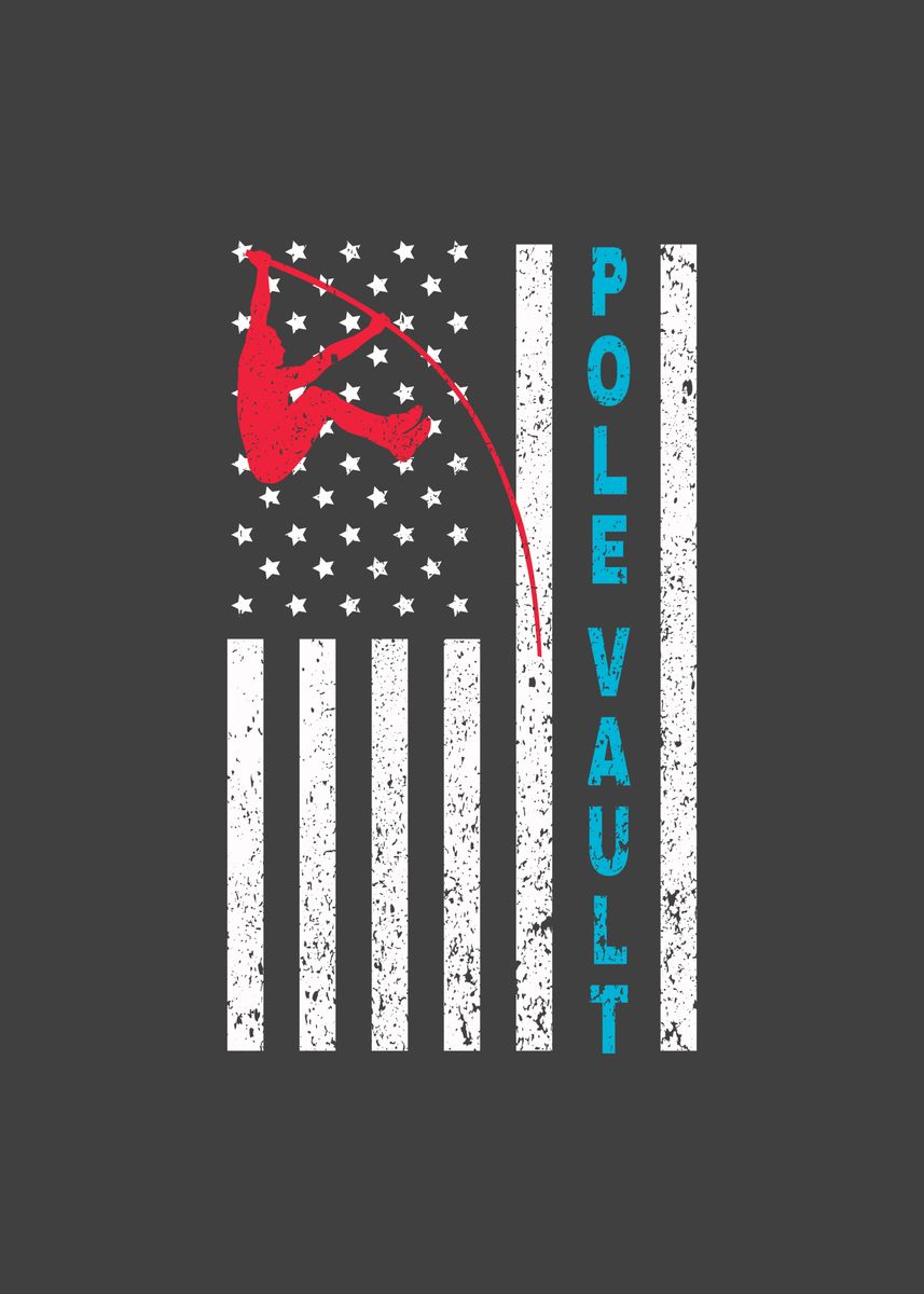 'Pole Vaulting High Jumping' Poster, picture, metal print, paint by ...