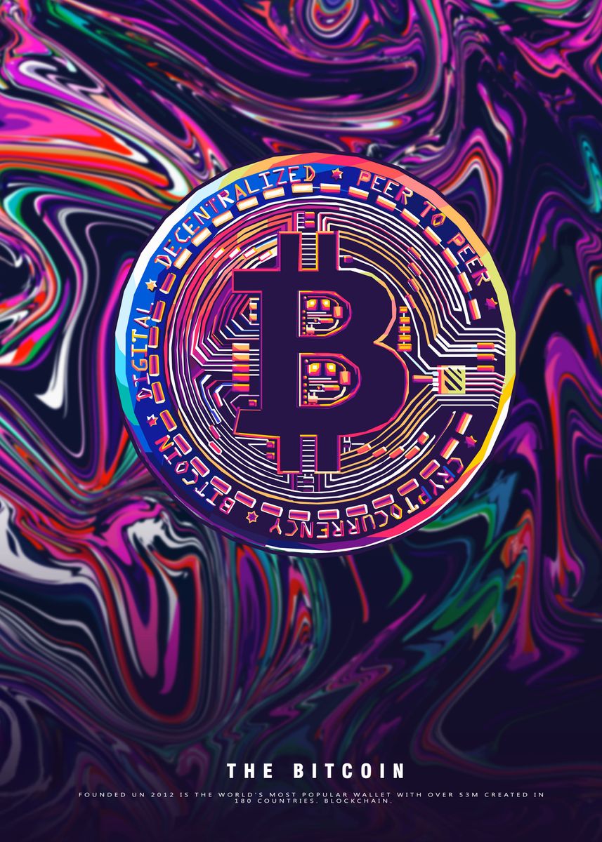 'The Bitcoin' Poster, picture, metal print, paint by Aliigal Artwork ...