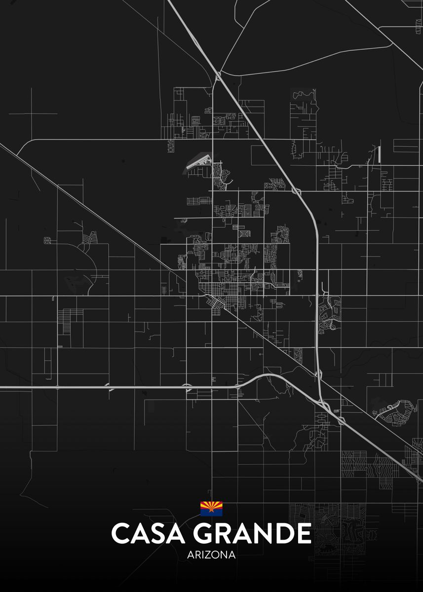 'Casa Grande AZ' Poster, picture, metal print, paint by IMR Designs ...