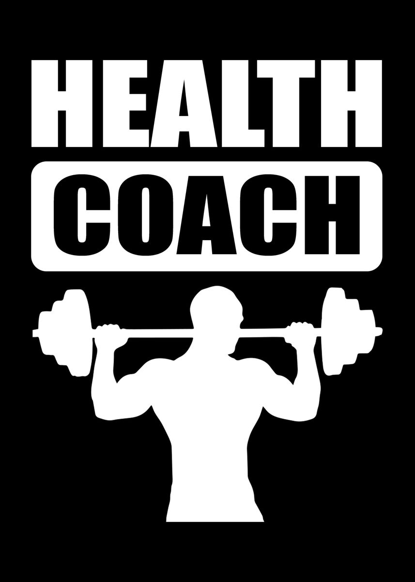 'Health Coach' Poster, picture, metal print, paint by FunnyGifts | Displate