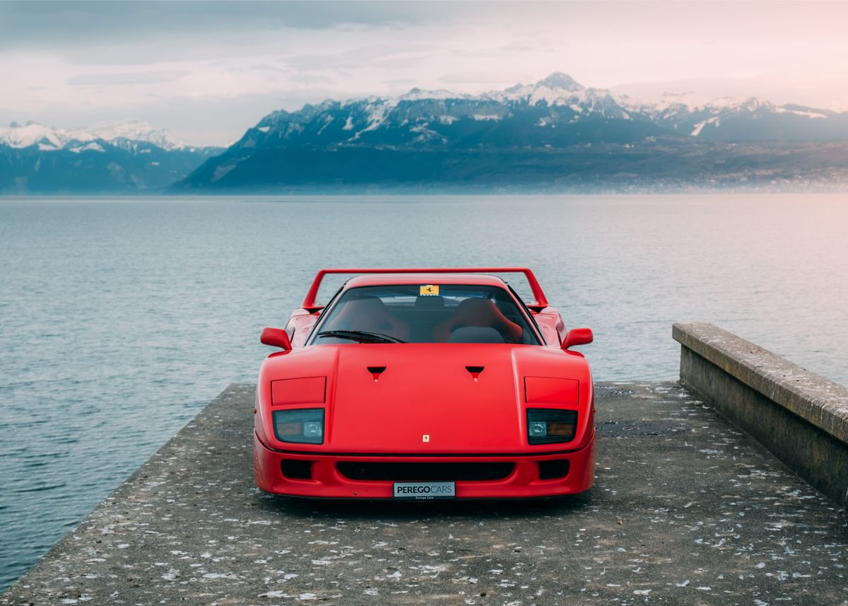 'Ferrari f40' Poster by Job Lodders | Displate