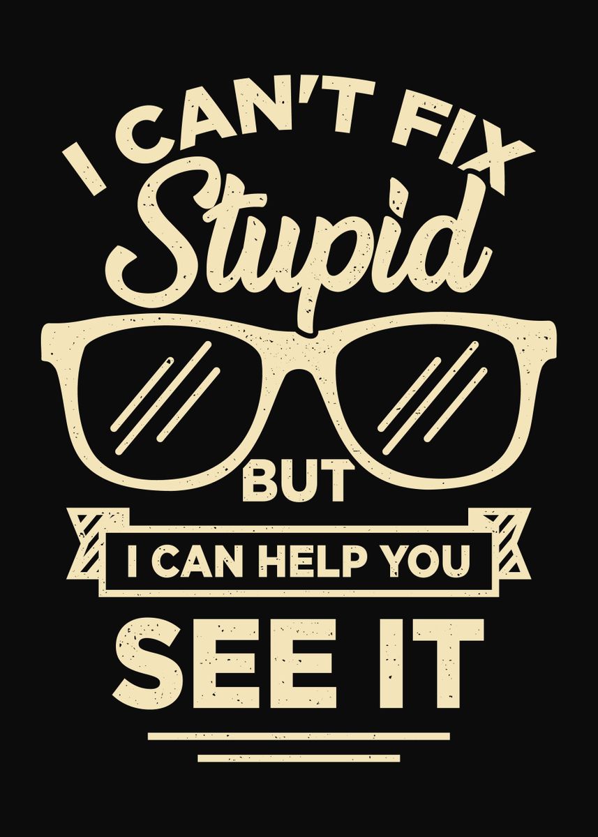 'Funny Optometry Design' Poster by Marcel Doll | Displate