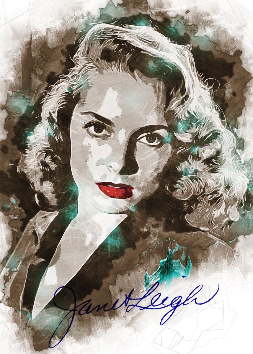 'anet Leigh' Poster, picture, metal print, paint by Petra Rommelfanger ...