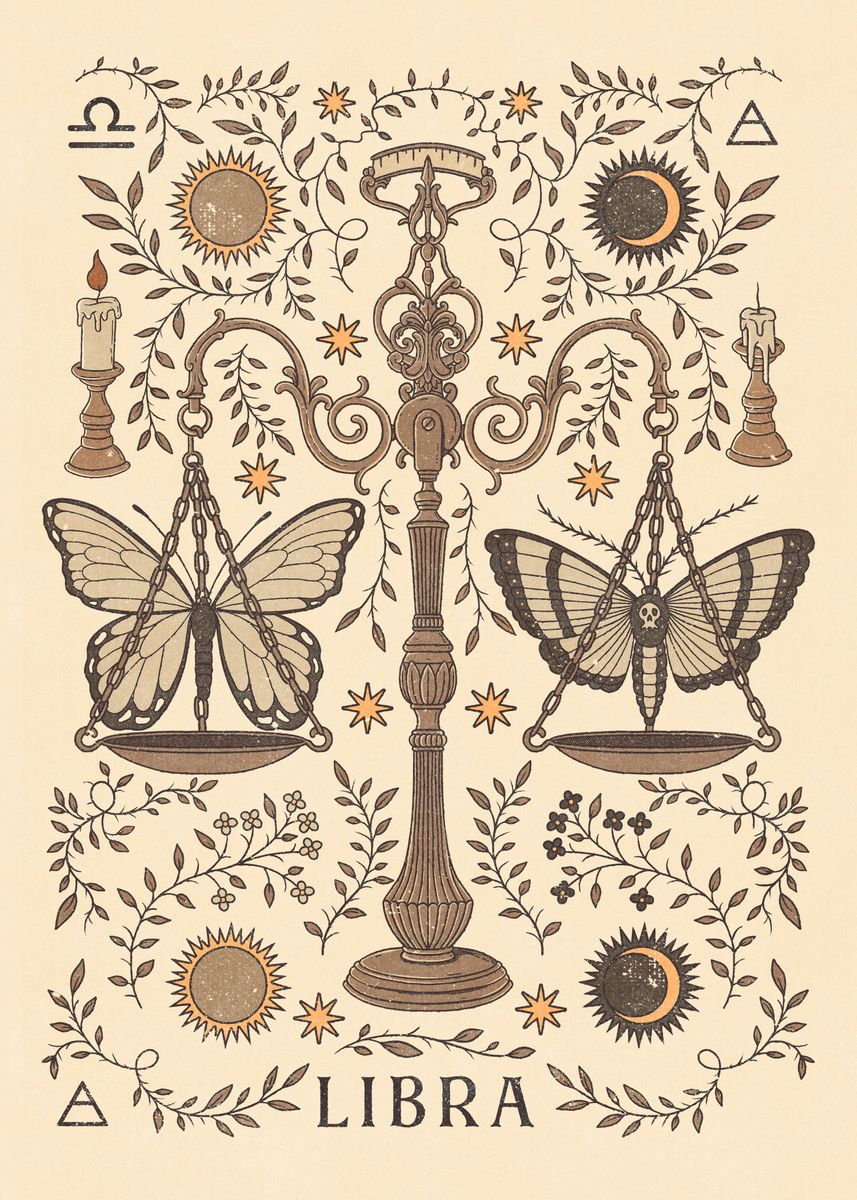 'Libra' Poster, picture, metal print, paint by Thiago Corrêa | Displate