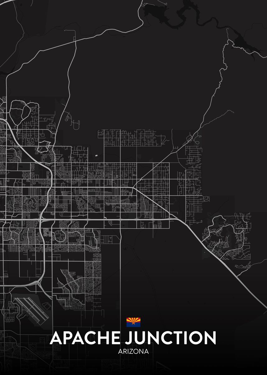 'Apache Junction AZ' Poster, picture, metal print, paint by IMR Designs ...