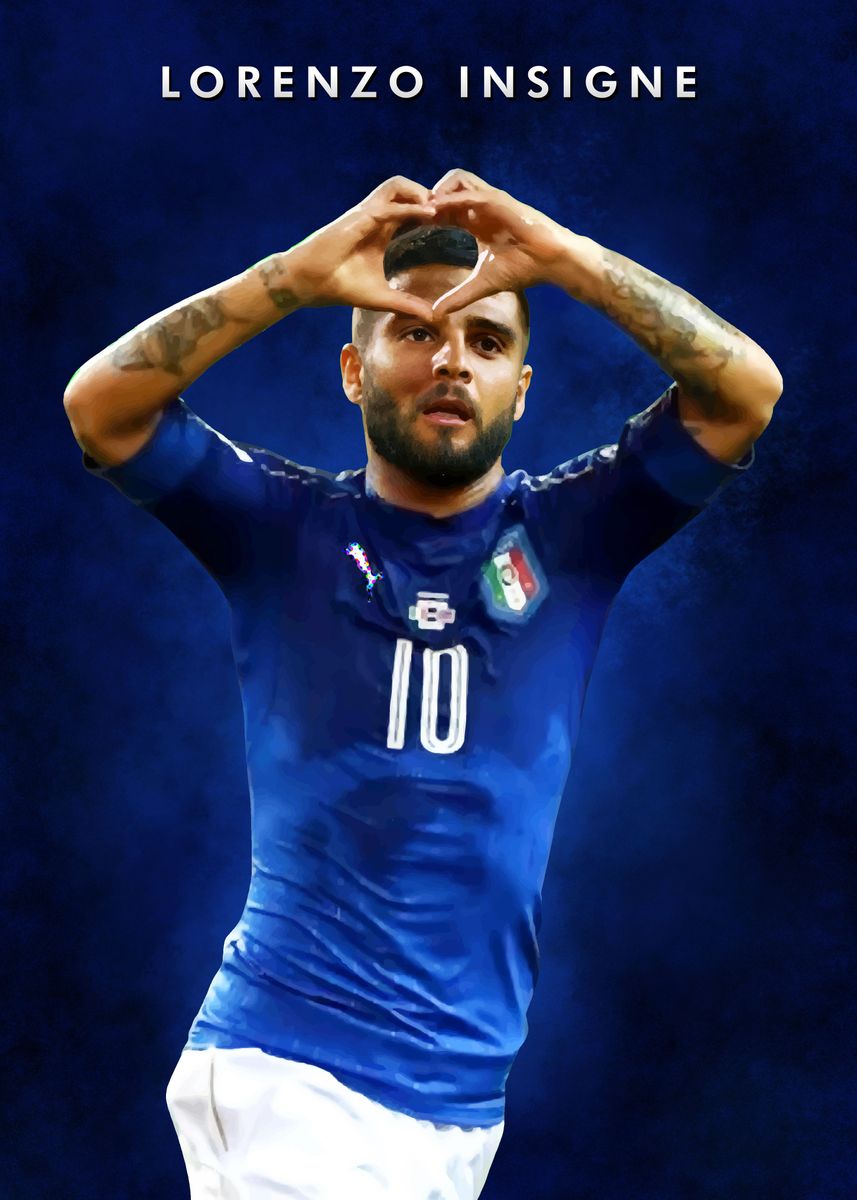 'Lorenzo Insigne' Poster, picture, metal print, paint by Miracle Studio ...