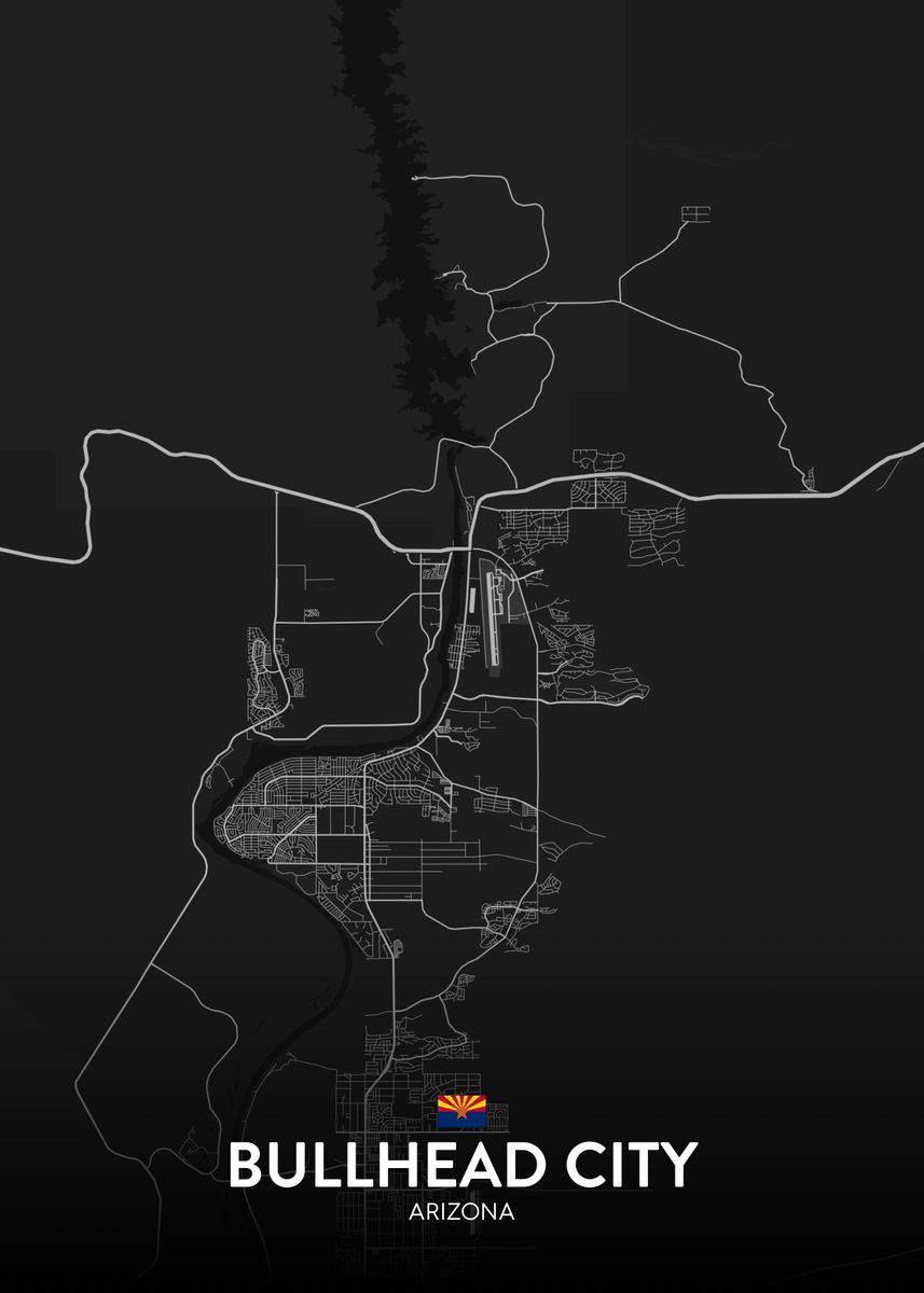 'Bullhead City AZ' Poster by IMR Designs | Displate