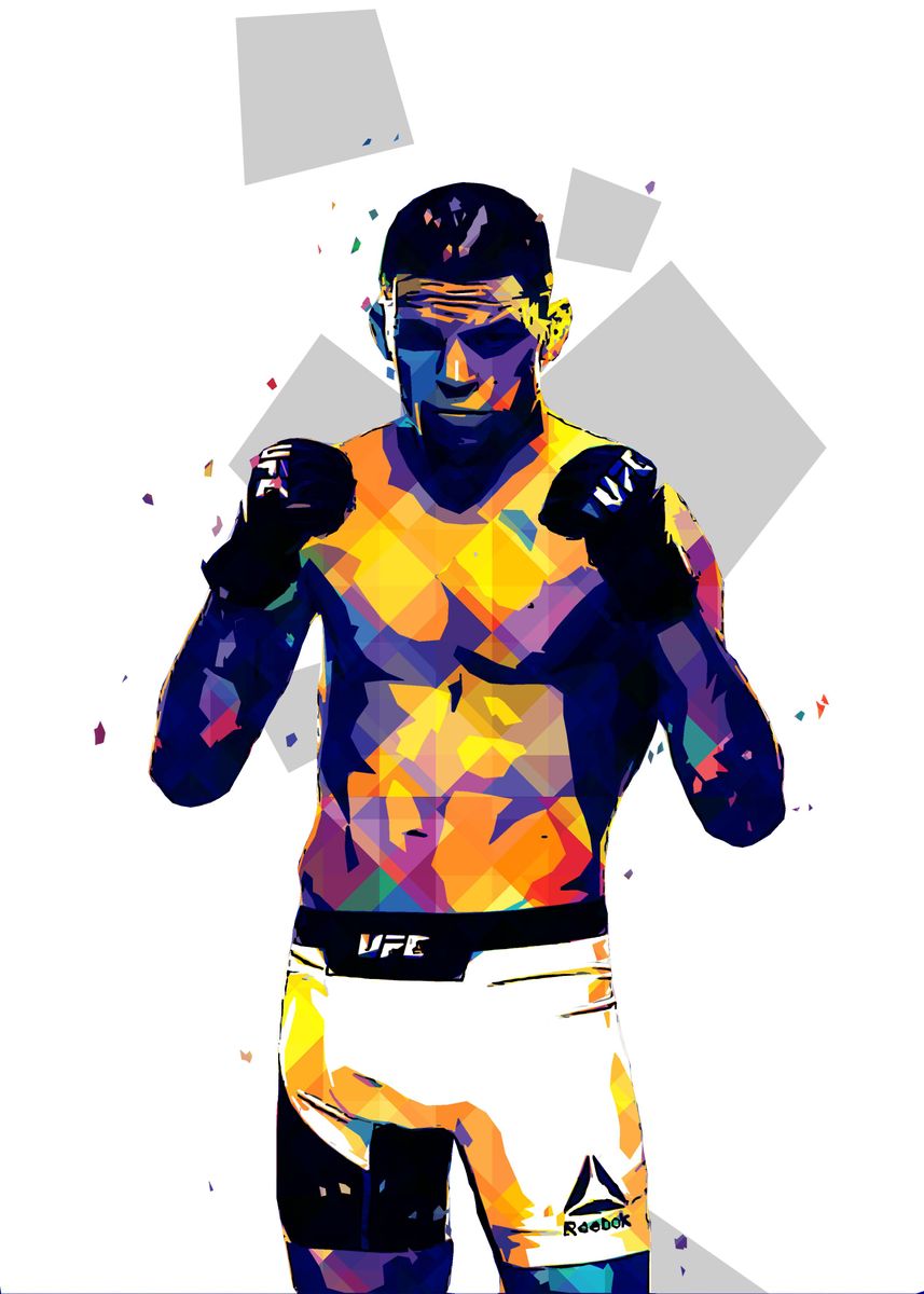 'Nate Diaz' Poster, picture, metal print, paint by SheldonBennett ...