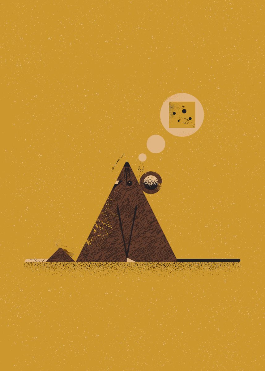 'Mouse' Poster, picture, metal print, paint by Vision Grasp Art | Displate