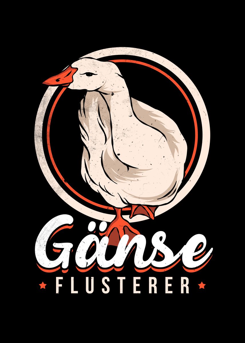 'Goose' Poster, picture, metal print, paint by Hexor | Displate