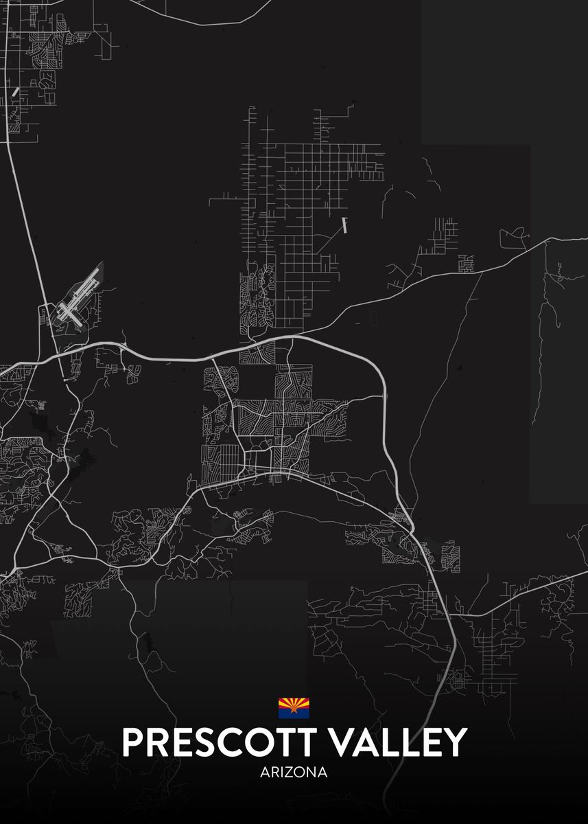 'Prescott Valley AZ' Poster, picture, metal print, paint by IMR Designs ...