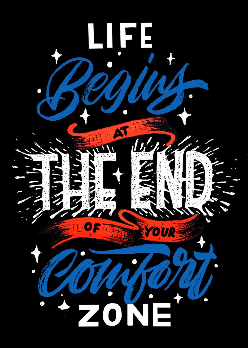 'Comfort Zone' Poster, picture, metal print, paint by TerpeneTom | Displate