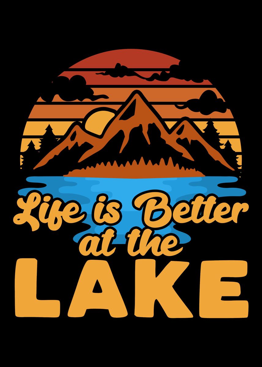 'Lake' Poster by CrazySquirrel | Displate