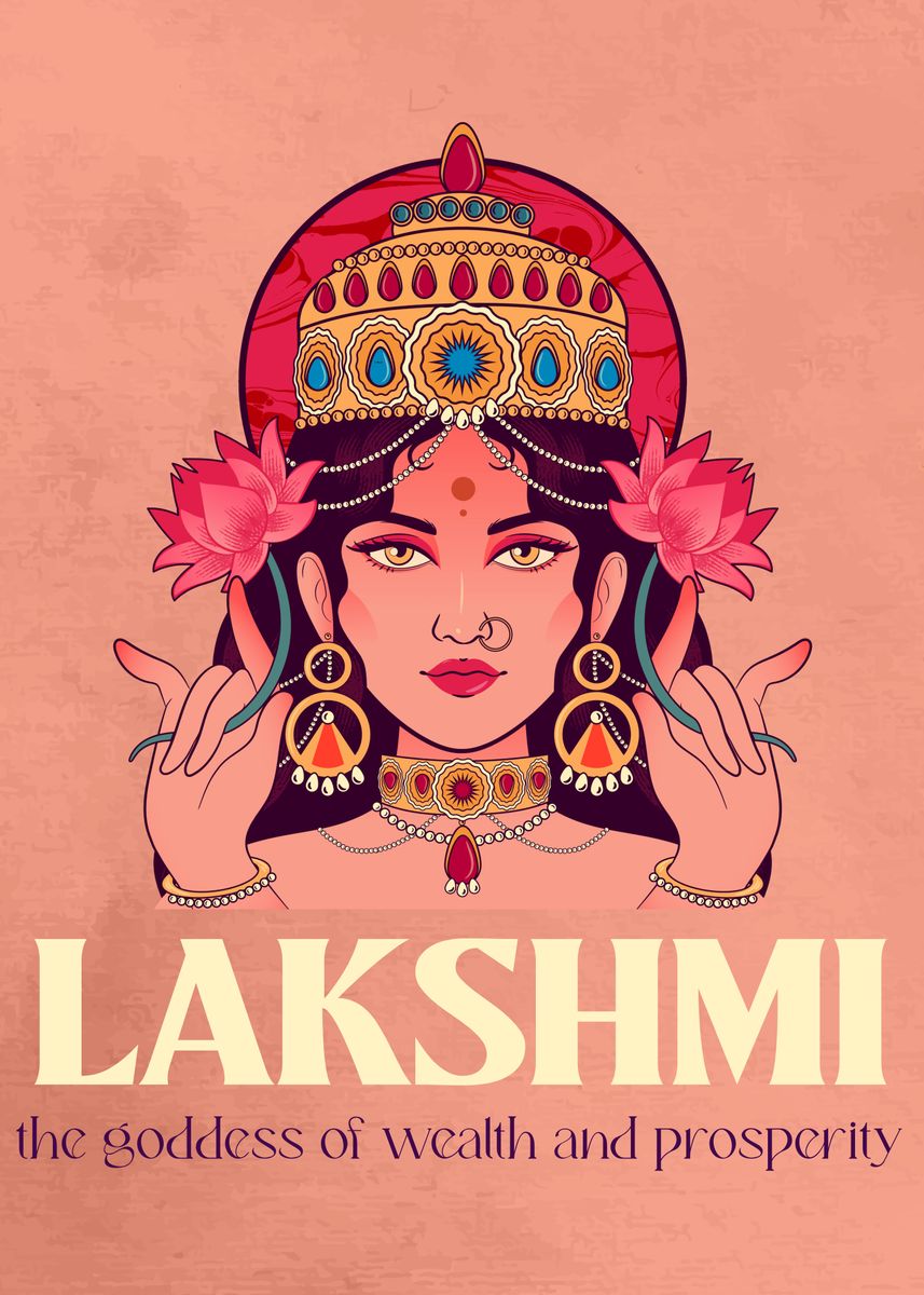 'Lakshmi' Poster, picture, metal print, paint by StonerPlates | Displate