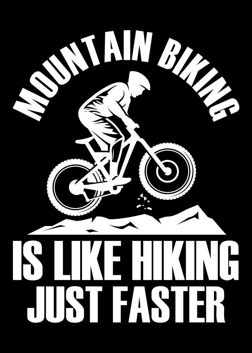 'Mountain Bike MTB' Poster, picture, metal print, paint by ...