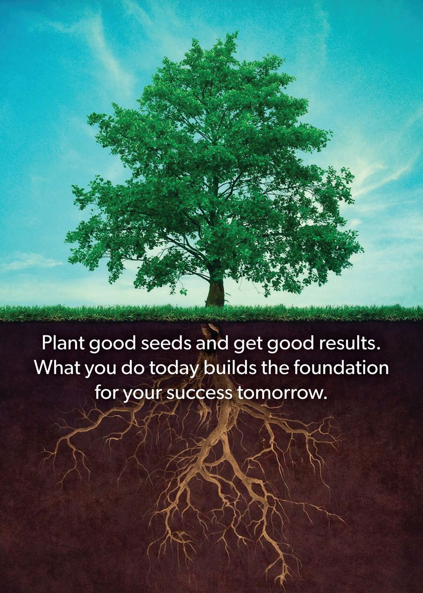 'Plant Good Seeds' Poster, picture, metal print, paint by CHAN | Displate