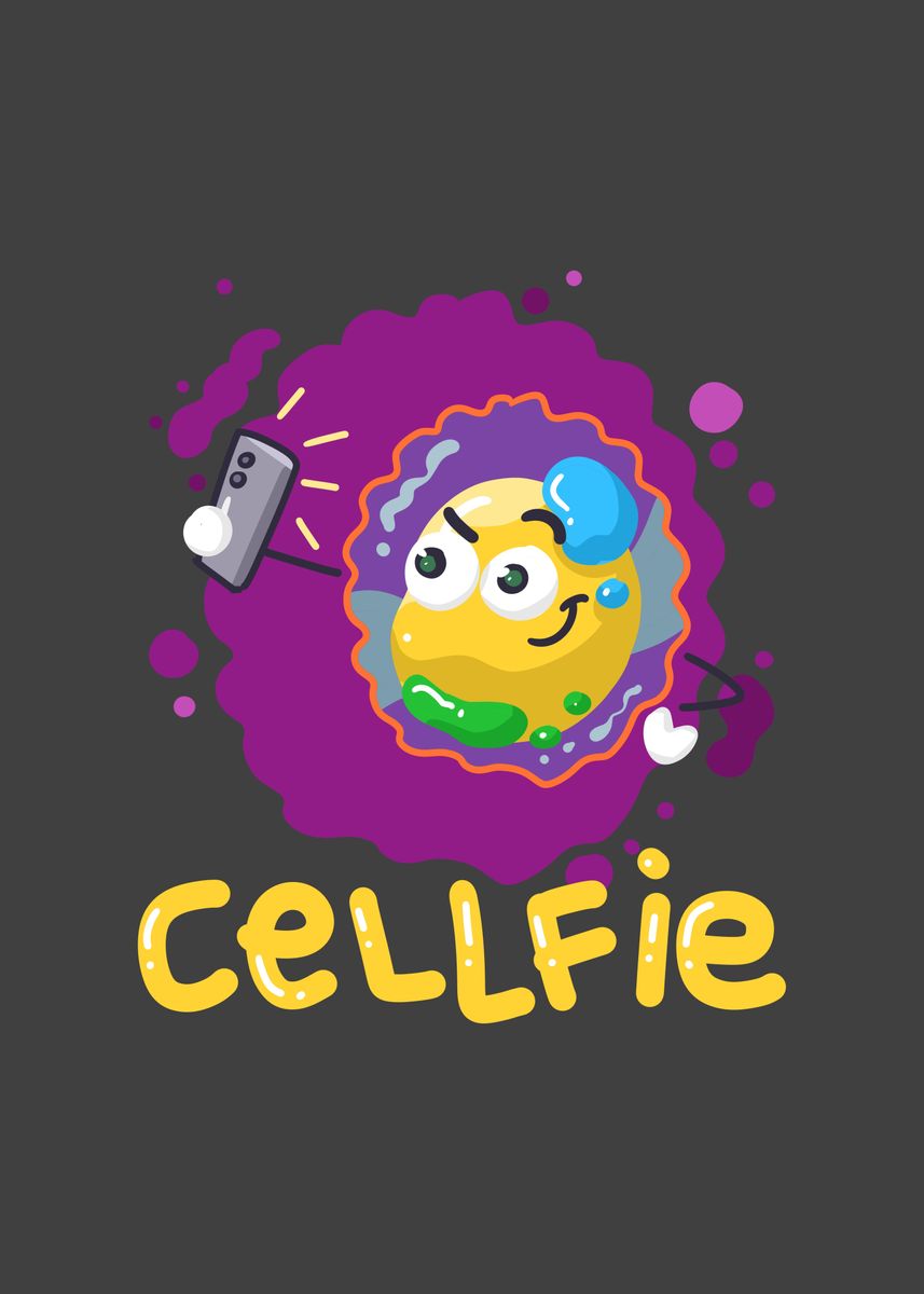 'Selfie I Science Teacher ' Poster, picture, metal print, paint by ...